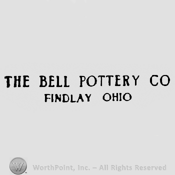 Mark with The text "THE BELL POTTERY CO FINDLAY | #33227
