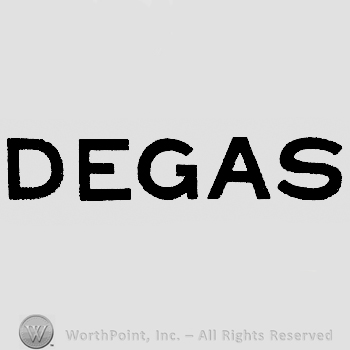 Mark with Degas written bold | #33287