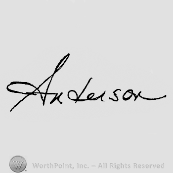Mark with The word "Anderson". | #33300