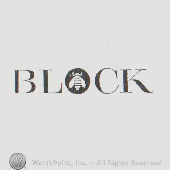 Mark with The word "BLOCK" and a bee. | #33343