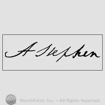 Mark with Signature: Stephen Adams. | #334364