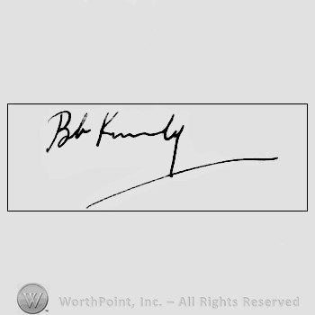Mark with Signature: Robert F. Kennedy. | #334392