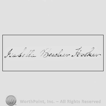 Mark with Signature: Isabella Beecher Hooker. | #334400
