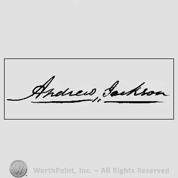Mark with Signature: Andrew Jackson. | #334411