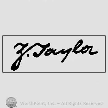 Mark with Signature: Zachary Taylor. | #334427