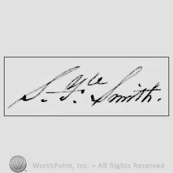Mark with Signature: Samuel Francis Smith. | #334434
