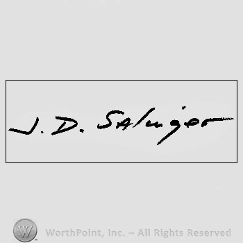 Mark with Signature: Jerome David Salinger. | #334446