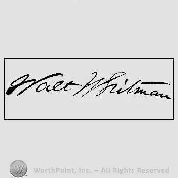 Mark with Signature: Walt Whitman. | #334449