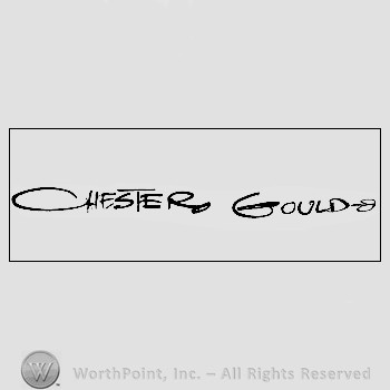 Mark with Signature: Chester Gould. | #334450