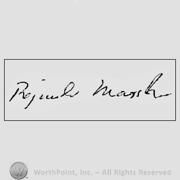 Mark with Signature: Reginald Marsh. | #334453