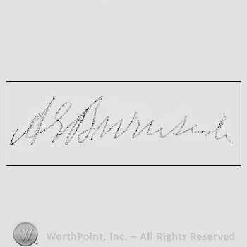 Mark with Signature: Ambrose Everett Burnside. | #334469