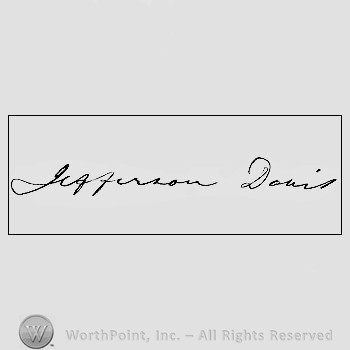 Mark with Signature: Jefferson Davis. | #334471