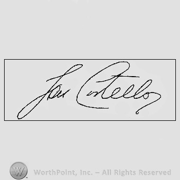 Mark with Signature: Lou Costello. | #334488