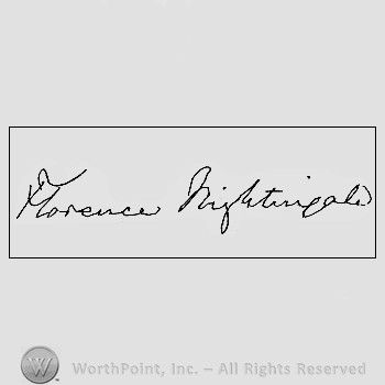 Mark with Signature: Florence Nightingale. | #334491