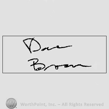 Mark with Signature: David M. Brown. | #334509