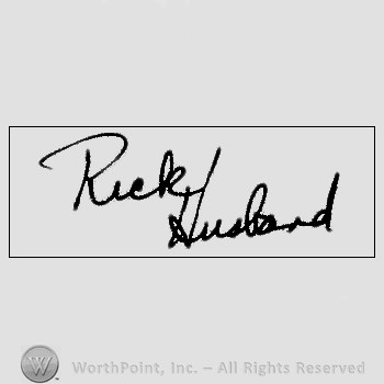Mark with Signature: Rick Husband. | #334510