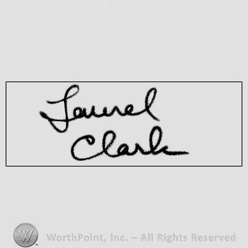 Mark with Signature: Laurel Clark. | #334511