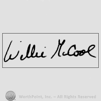 Mark with Signature: Willie McCool. | #334514