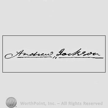 Mark with Signature: Andrew Jackson. | #334522