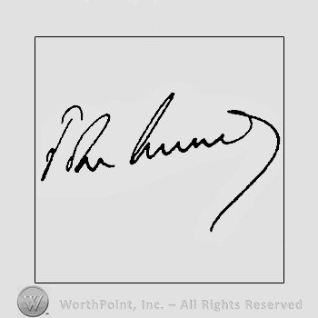 Mark with Signature: John F. Kennedy. | #334527