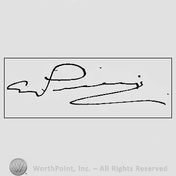 Mark with Signature: Giacomo Puccini. | #334543