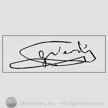 Mark with Signature: Giuseppe Verdi. | #334547