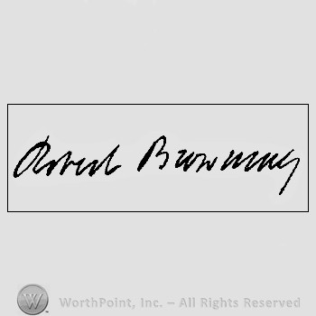 Mark with Signature: Robert Browning. | #334554