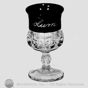 Mark with Glass pattern: Ruby Thumbprint; goblet. | #334774