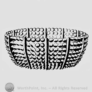 Mark with Glass pattern: Hobnail with Bars; bowl. | #335590