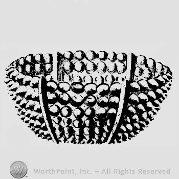 Mark with Glass pattern: Hobnail with Bars; bowl. | #335591