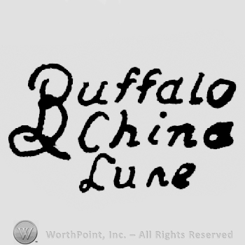 Mark with The text "Buffalo China Lune". | #33608