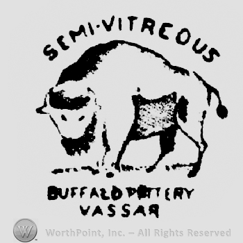 Mark with A buffalo and the text "Semi-Vitreous | #33613