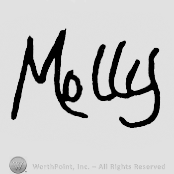 Mark with The word "Molly". | #33628