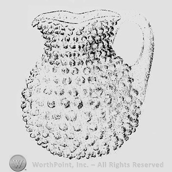 Mark with Glass pattern: Hobnail; water pitcher. | #336338