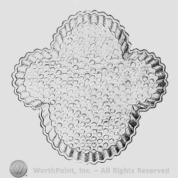 Mark with Glass pattern: Hobnail; plate. | #336345