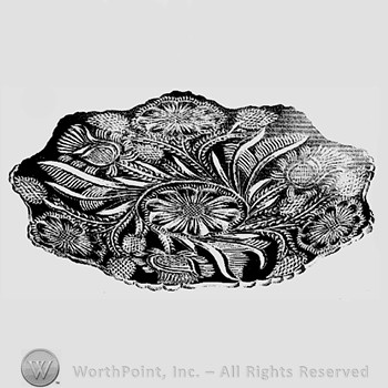 Mark with Glass pattern: Field Thistle; plate. | #336845