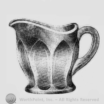 Mark with Glass pattern: Niagara; creamer. | #337020