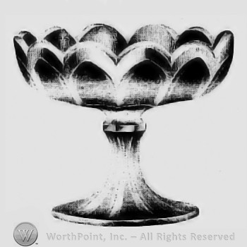 Mark with Glass pattern: Niagara; footed bowl. | #337034