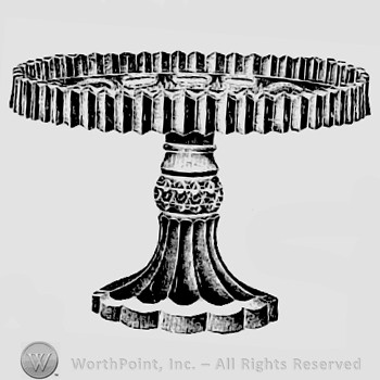 Mark with Glass pattern: Manhattan; cake stand. | #337107