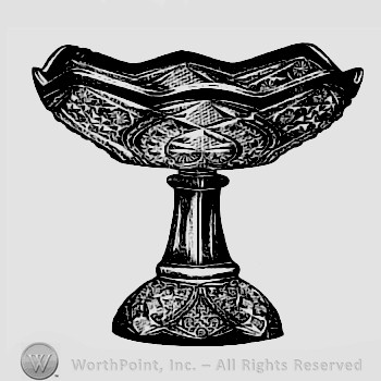 Mark with Glass pattern: Cane Horseshoe; footed | #337180