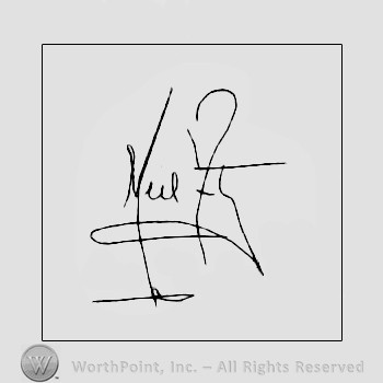 Mark with Signature: Neil Armstrong. | #338026