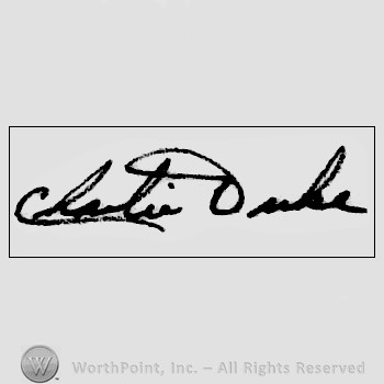 Mark with Signature: Charlie Duke. | #338028