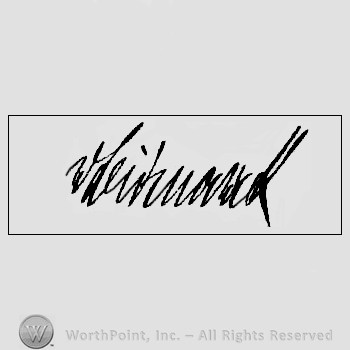 Mark with Signature: Otto von Bismarck. | #338033