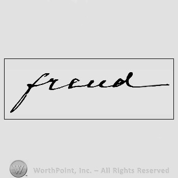 Mark with Signature: Sigmund Freud. | #338042