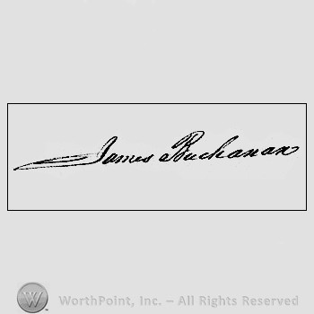 Mark with Signature: James Buchanan. | #338055