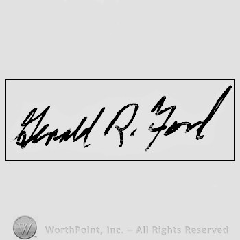 Mark with Signature: Gerald Rudolph Ford Jr. . | #338065