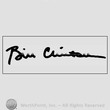 Mark with Signature: William Jefferson Clinton. | #338068