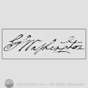 Mark with Signature: George Washington. | #338082