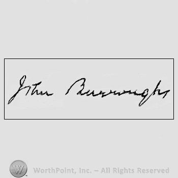 Mark with Signature: John Burroughs. | #338098