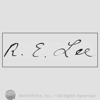 Mark with Signature: Robert Edward Lee. | #338251
